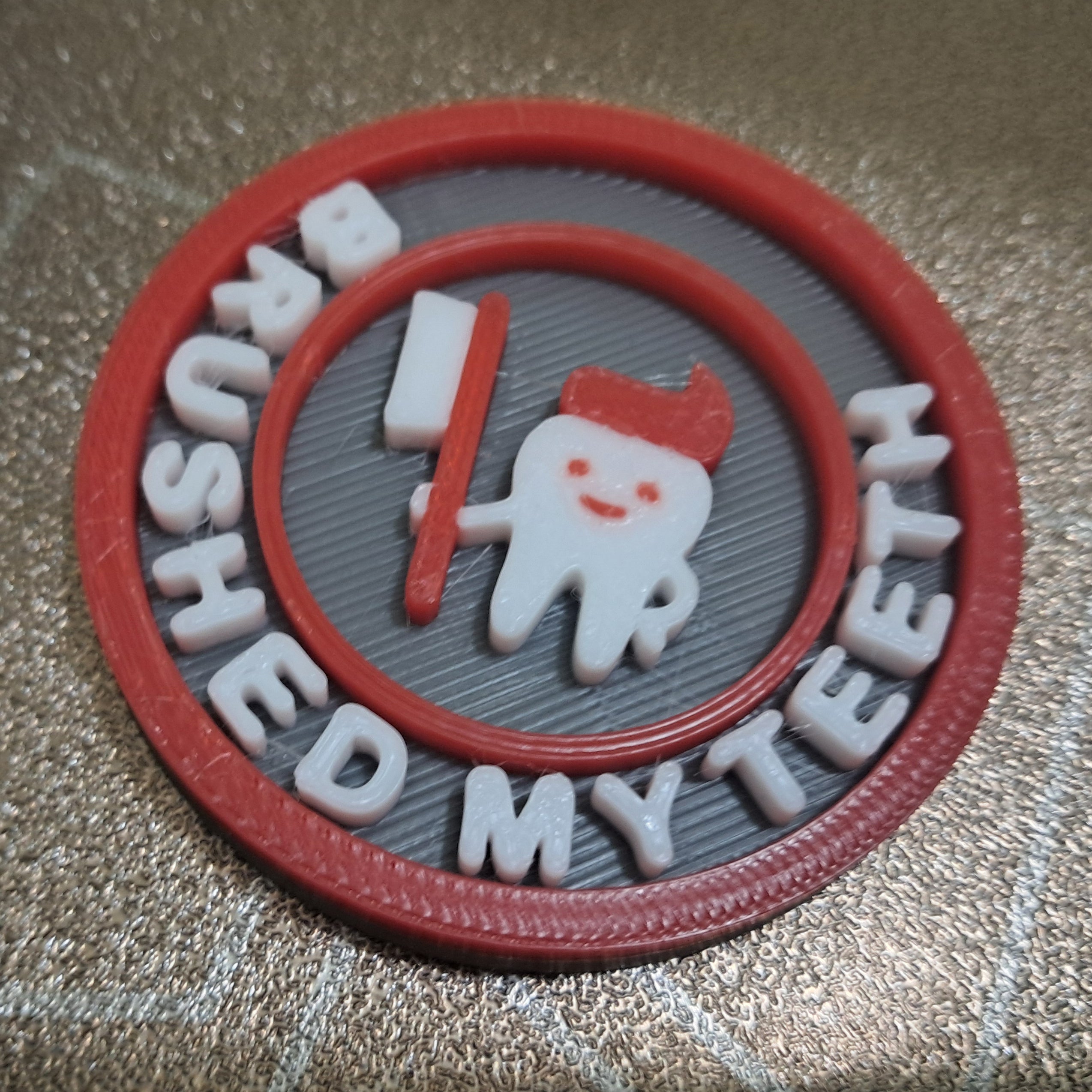 Brushed My Teeth Tooth Care Dentist Daily Life MBA Merit Badges 3D STL ...
