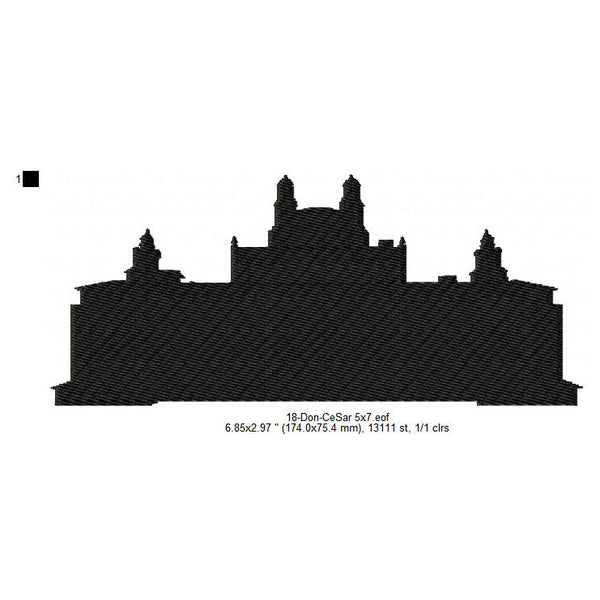 The Don CeSar Silhouette Machine Embroidery Digitized Design Files ...