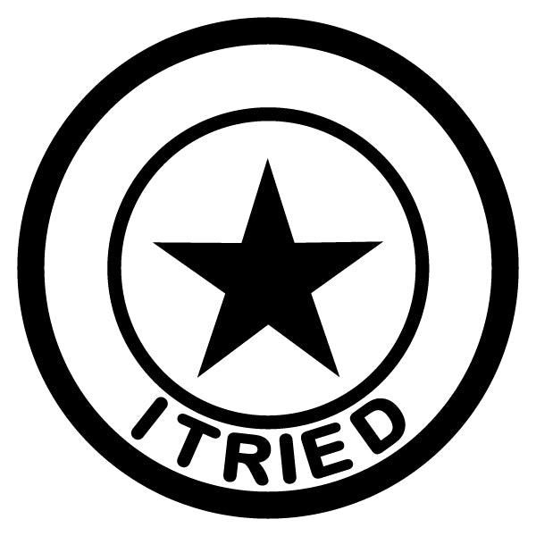 I Tried Star Merit Badge Screen Printing Design Files – Ten Needle Design
