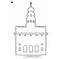 Nauvoo Illinois LDS Temple Outline Machine Embroidery Digitized Design ...